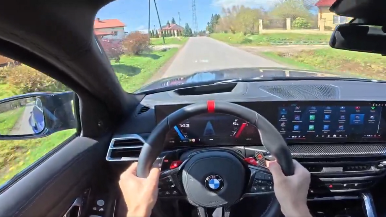 145 km/h w terenie zabudowanym w Komborni. Kierowca BMW chwali się ...