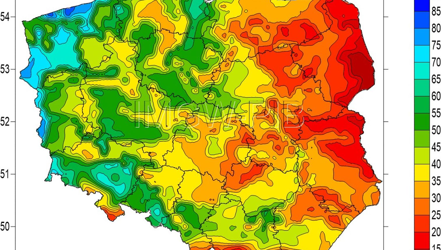Niepokojąca sytuacja hydrologiczna w Polsce