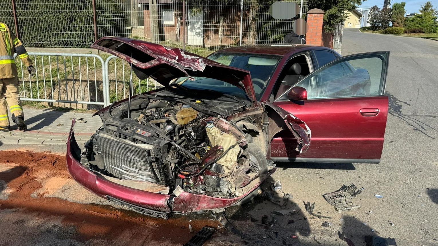 Poważny wypadek w Brzozowie. Zderzyły się trzy pojazdy Poważny wypadek w Brzozowie. Zderzyły się trzy pojazdy