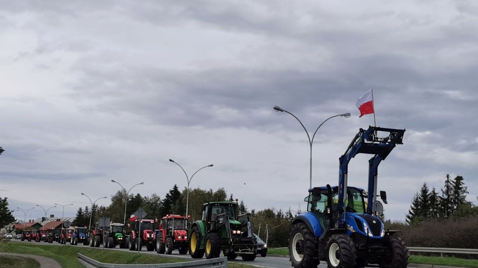 ? Protest rolników na głównych drogach w Krośnie i powiecie!