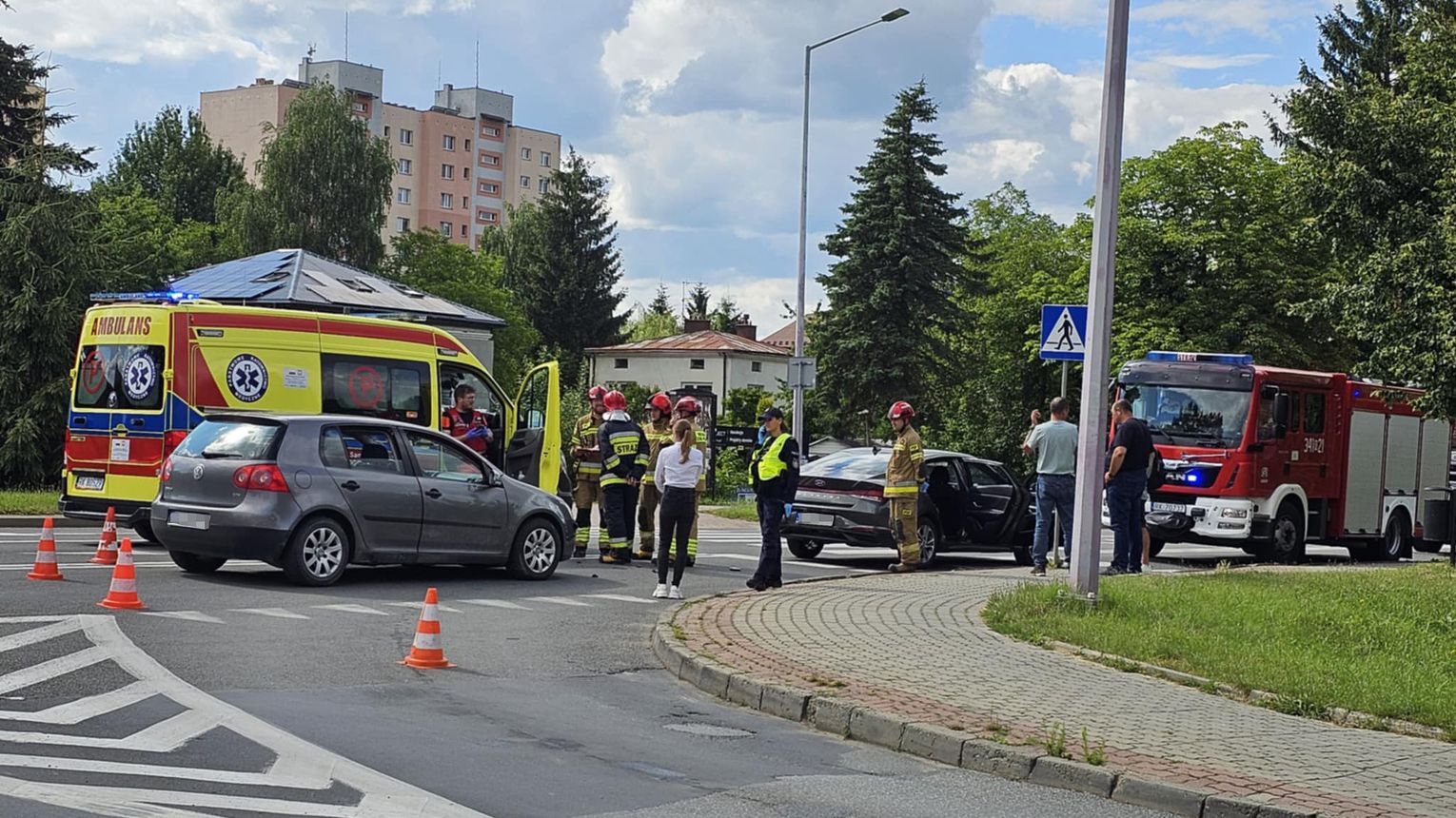 Wypadek na ul. Lwowskiej w Krośnie