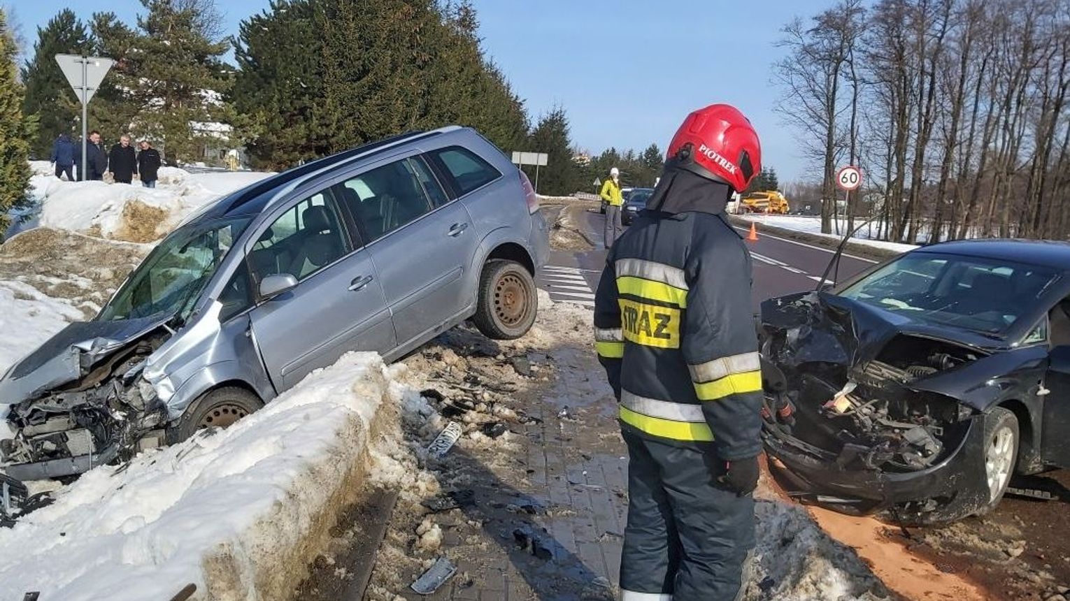 Wypadek samochodowy na DK19 w Woli Komborskiej