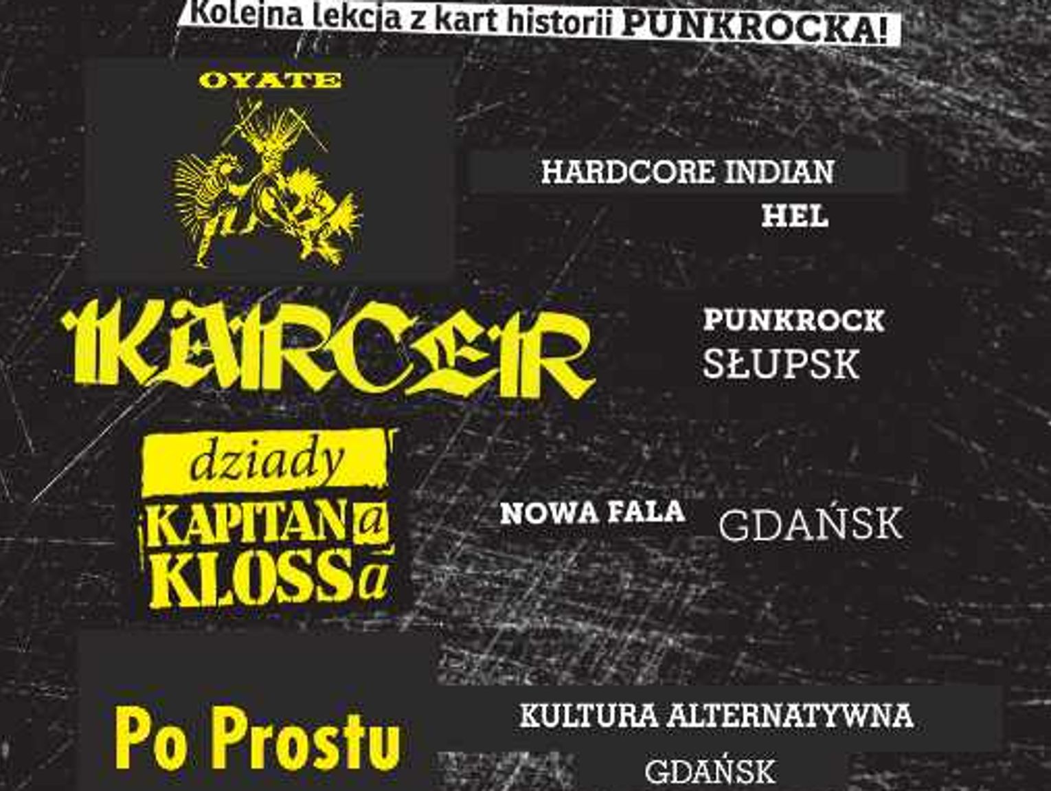 Sanocka "RUDERA" zaprasza na koncert "Z Kart Historii Punkrocka"