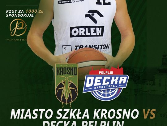 Koszykówka: Miasto Szkła Krosno - Decki Pelplin